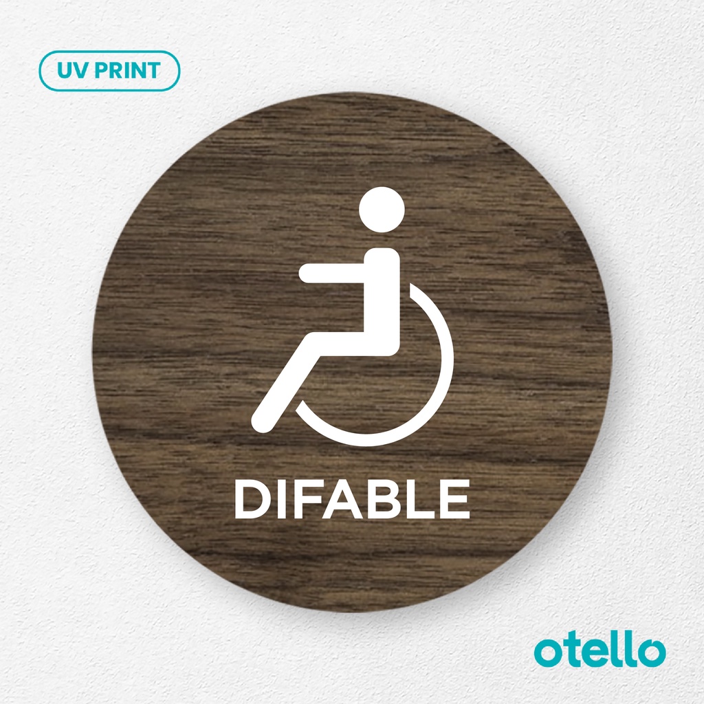 Jual Signage Difable Toilet Sign Board Disabilitas Disability Papan ...