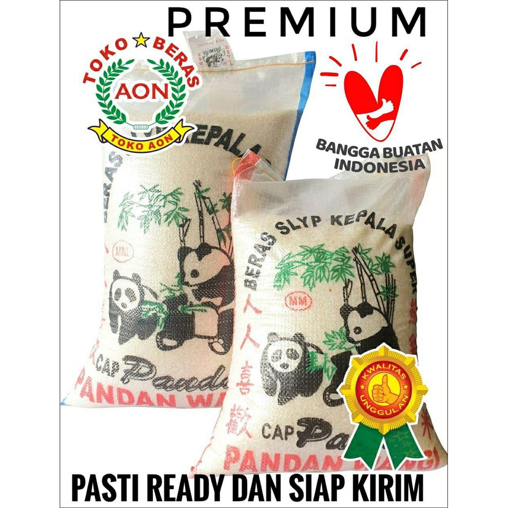 Jual Beras PANDA pandan wangi ORIGINAL 5KG / 10KG / 20KG | Shopee Indonesia