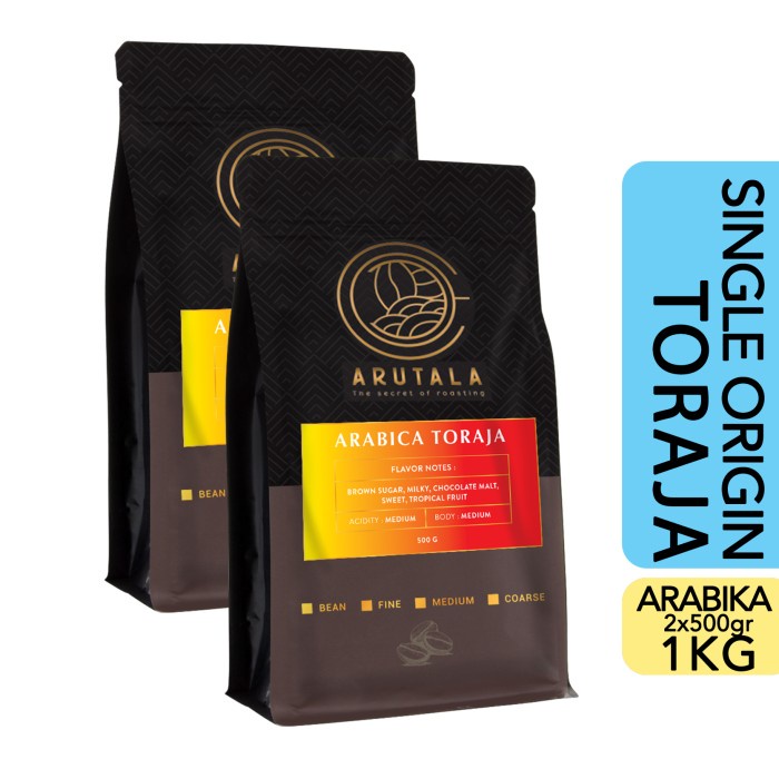 Jual r0eree Arutala Kopi Arabika Toraja Sapan 1Kg - Bean Ds20X11 ...
