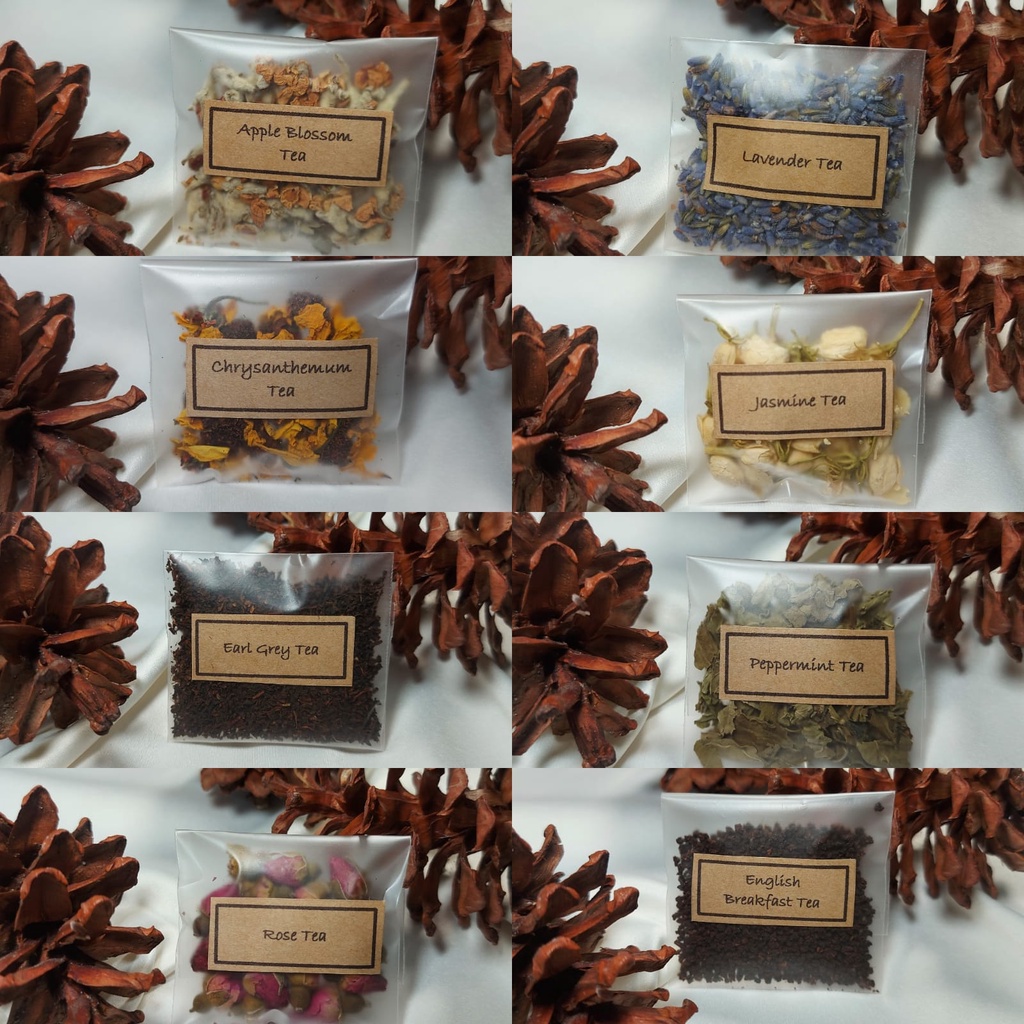 Jual TEH BUNGA HERBAL LAVENDER CHRYSANTHEMUM PEPPERMINT JASMINE LOTUS ...