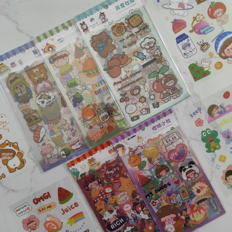 Jual STIKER SET MOTIF KARAKTER LUCU | Shopee Indonesia