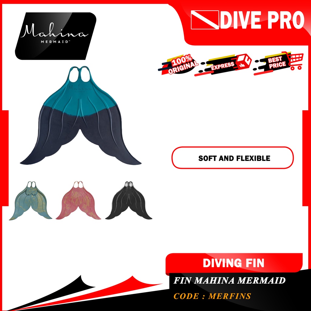 Jual MAHINA MERMAID FINS - MONOFINS RUBBER ADULT | Shopee Indonesia