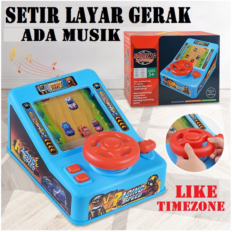 Jual DIY KREATIF MAINAN ANAK MESIN SETIR LAYAR BOX GERAK SIMULASI DRIVE ...