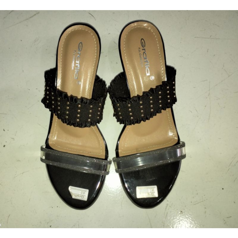 Jual HIGH HEELS KACA GRAFILA model terbaru dari grafila model sendal ...
