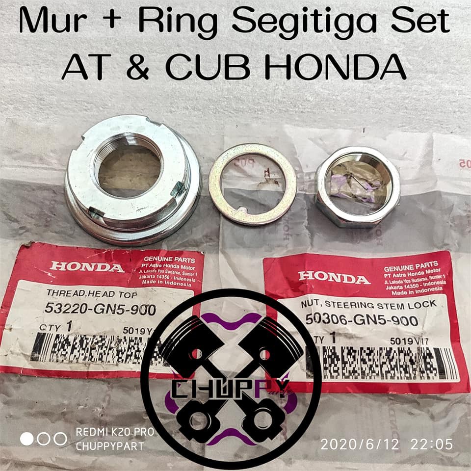 Jual Mur Komstir Set (Race Steering Kit) - Original Honda | Shopee ...