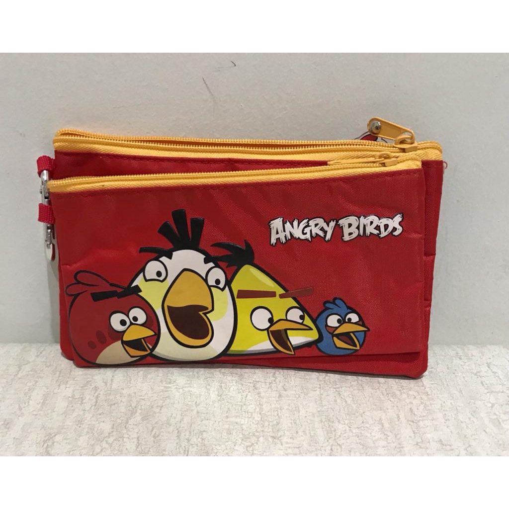 Jual PENCASE 2in1 ANGRY BIRD ORIGINAL WARNA MERAH UKURAN (21.5x12.5cm ...