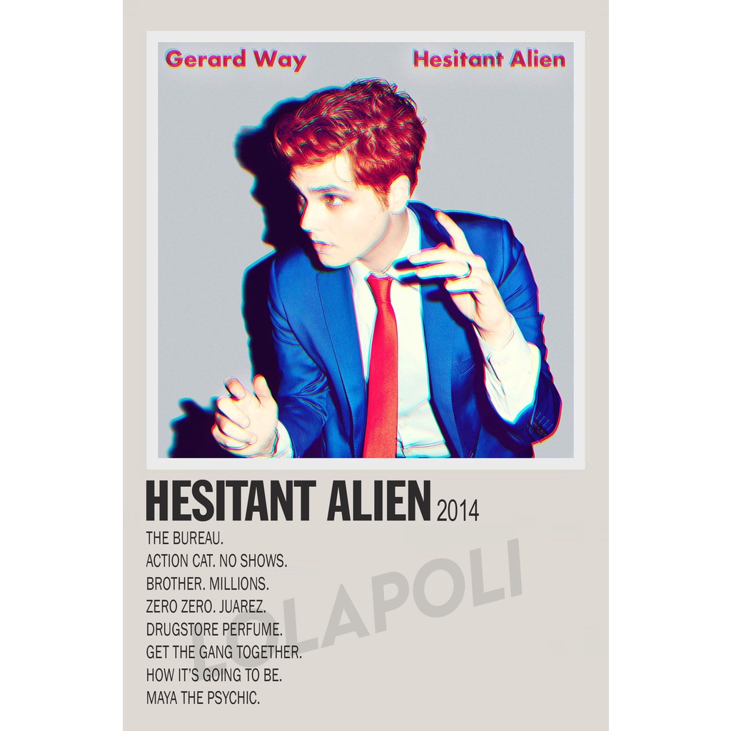 Jual Poster Cover Album Hesitant Alien - Gerard Way | Shopee Indonesia