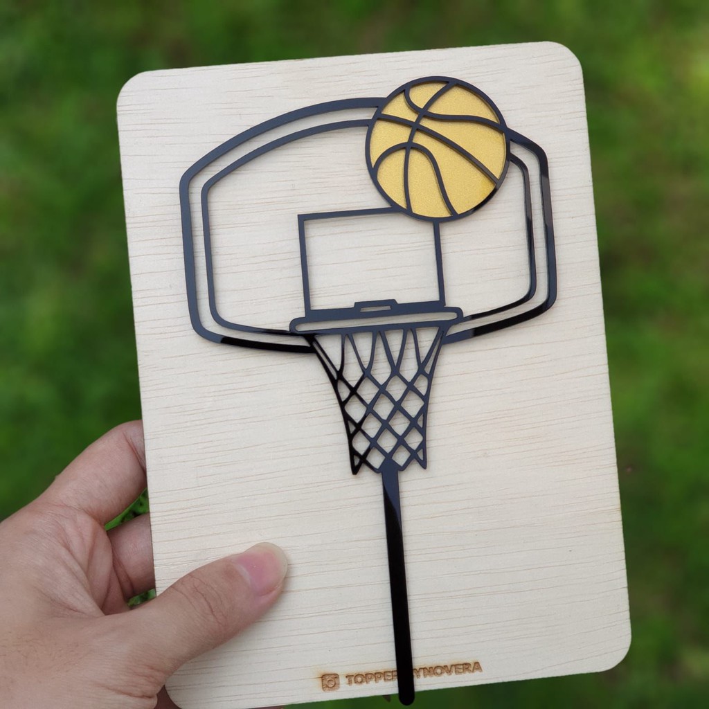 Jual Cake topper ring basket / basketball | Shopee Indonesia