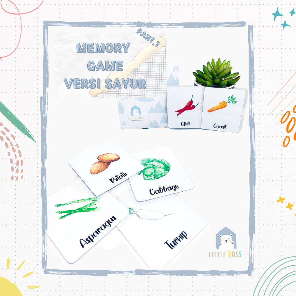 Jual Flashcard Kartu Mencocokan Gambar Mainan Edukatif Ingatan Anak ...