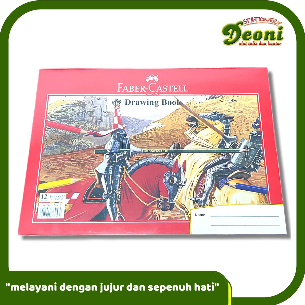 Jual FABER CASTELL Drawing Book Buku Gambar A3 12 Lembar | Shopee Indonesia