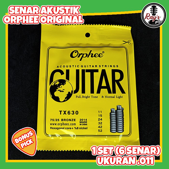 Jual Senar Gitar Akustik Orphee Acoustic Guitar Strings Normal Light ...