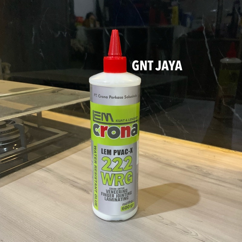 Jual Lem Crona 222 WRG 600gr kayu veneering veneer vinir laminating jointing sambungan laminasi ...