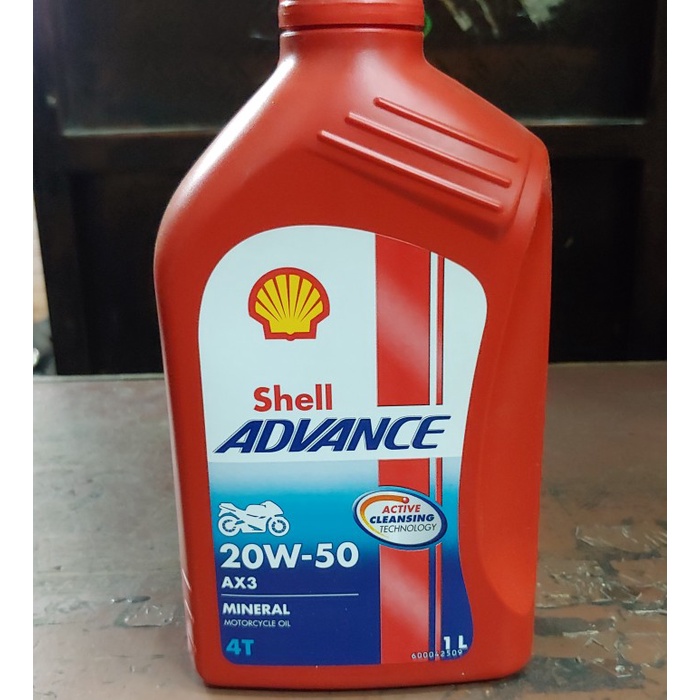Jual Oli Shell Advance Ax3 20W 50 1 Liter | Shopee Indonesia