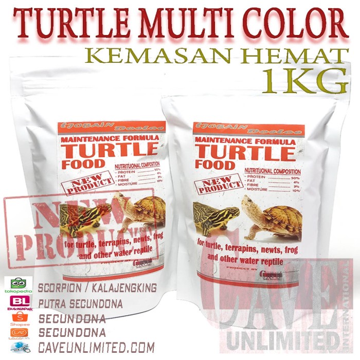 Jual Reptil-Makanan- Turtle pelet food makanan pakan kura kura air ...