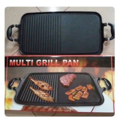 Jual Multi Grill Pan Long Griddle pan Alat panggang serbaguna BBq 2in1 ...