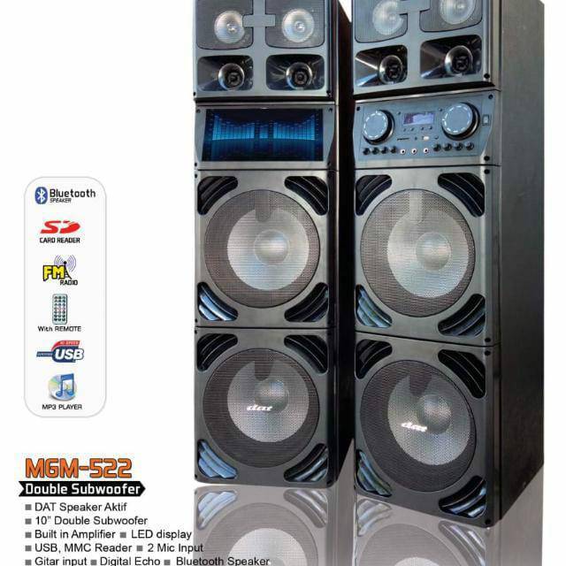 Jual SPEAKER AKTIF DAT MGM722 JUMBO, SPEAKER AKTIF DAT MGM522 ORIGINAL (BELUM TERMASUK ONGKIR ...