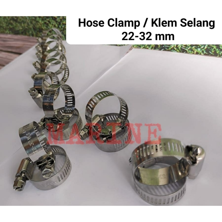 Jual KLEM SELANG / PENGIKAT BESI STAINLESS STEEL 304. 22-32MM | Shopee ...