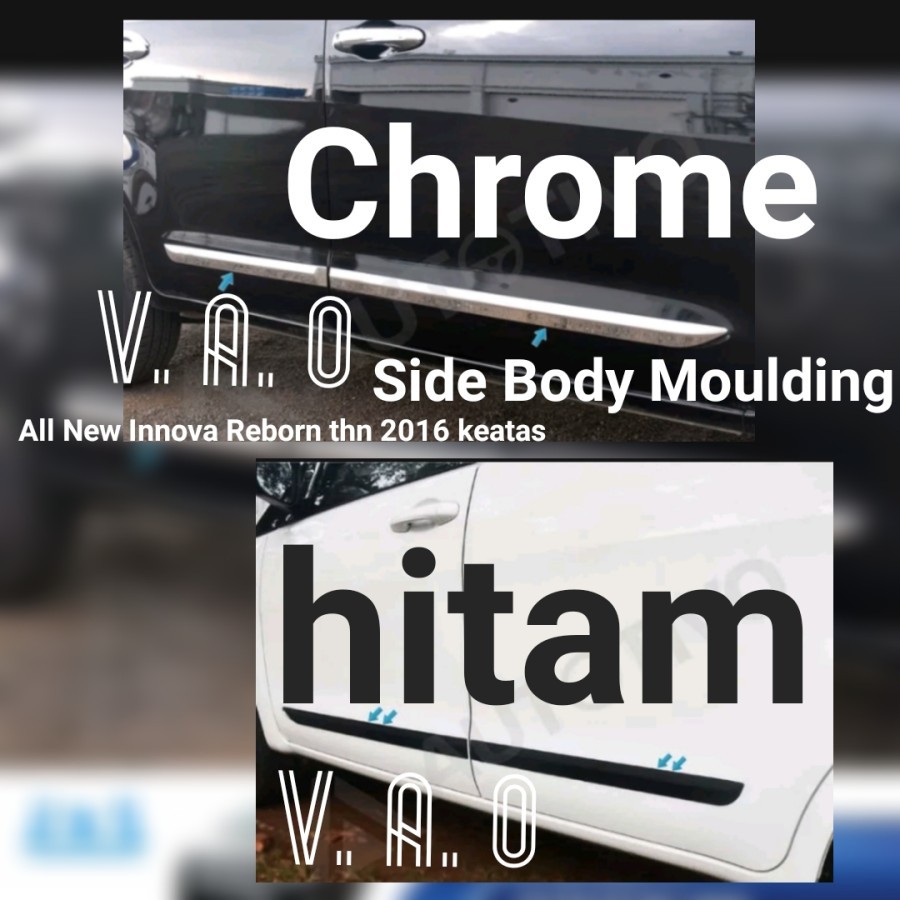 Jual Side Body Moulding All New Innova Reborn thn 2016 keatas | Shopee ...