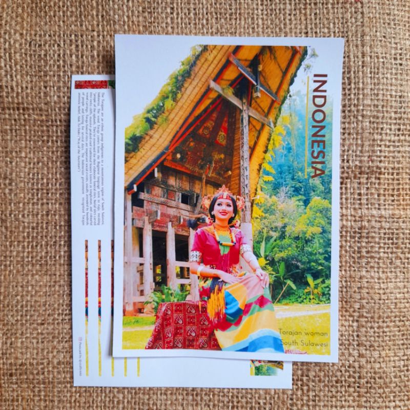 Jual Kartu Pos / Postcard / Postcrossing Indonesia - Suku Toraja ...