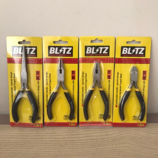 Jual Tang Mini BLITZ 4,5 in Lancip Knip Potong Kombinasi Kakaktua 5,5 - Long Nose Combination ...
