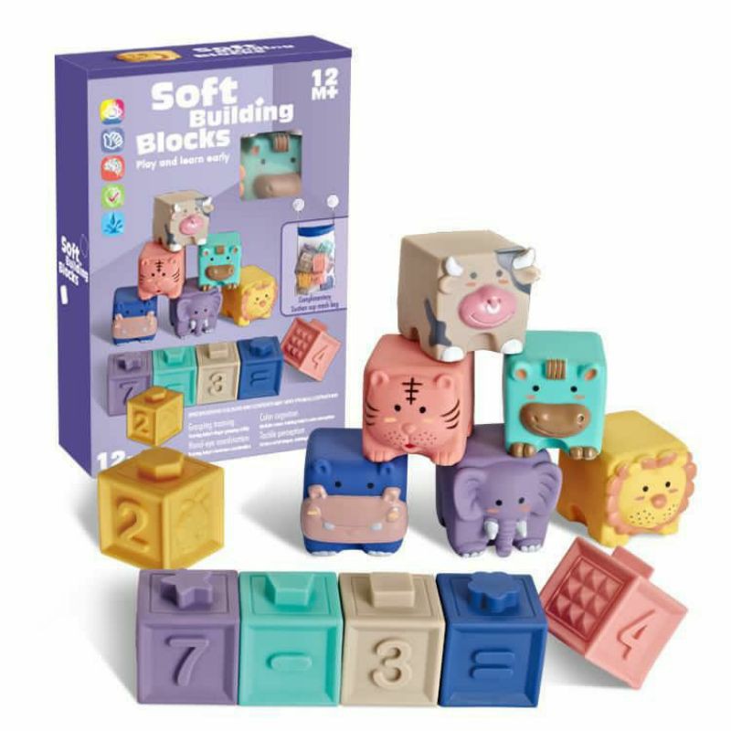 Jual Soft Building Block 12 Pcs | Shopee Indonesia