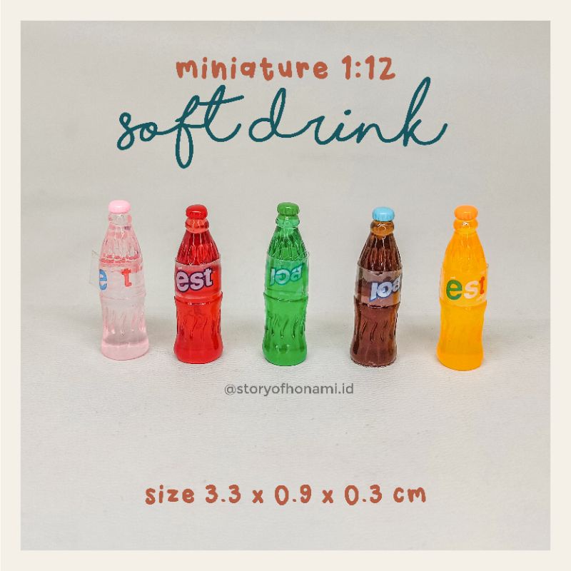 Jual MINIATUR 1:12 SOFT DRINK MINUMAN BOTOL SODA MAINAN | Shopee Indonesia