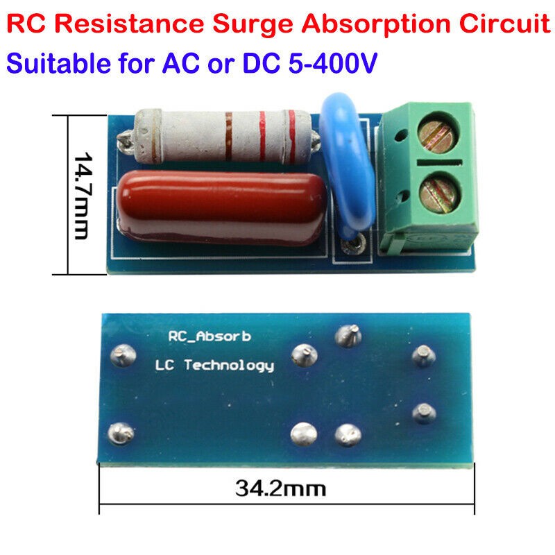 Jual RC Snubber Resistance Surge Absorption Module Relay Thyristor ...