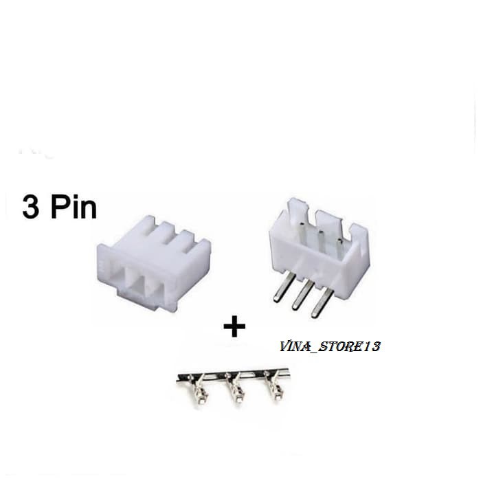 Jual connector 3p Set XH2.54 Male Female 3pin PCB kaki siku L bengkok | Shopee Indonesia