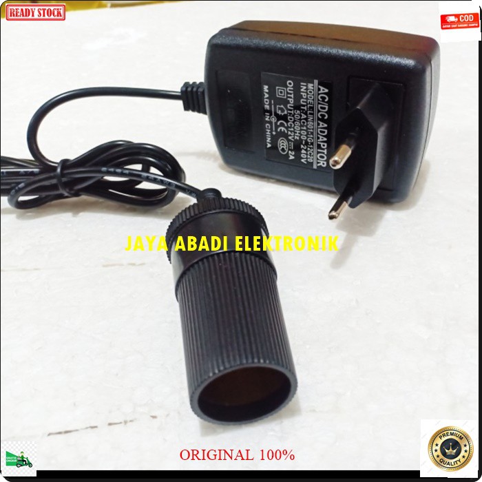 Jual ORIGINAL ADAPTOR SOCKET LIGHTER 220 12 V POWER AC DC LISTRIK MOBIL ...