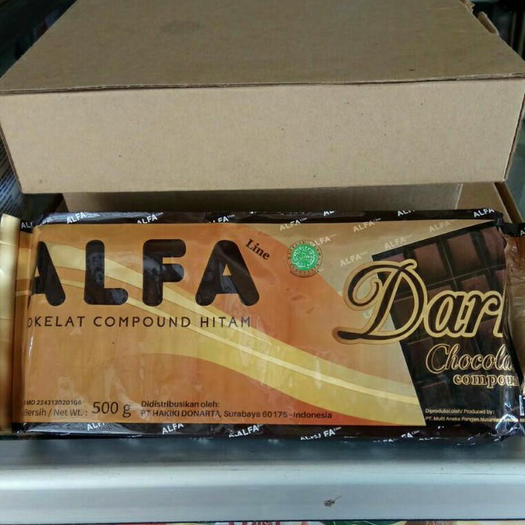 Jual Coklat blok atau batangan atau chocolate compound, rasa dark ...