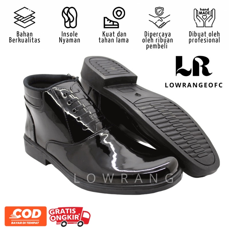 Jual Sepatu PDH Kilap Pantofel Pria Security Satpam Sepatu PDH Tali ...