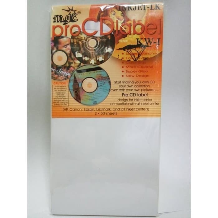 Jual CD / DVD LABEL INKJET MAGIC | Shopee Indonesia
