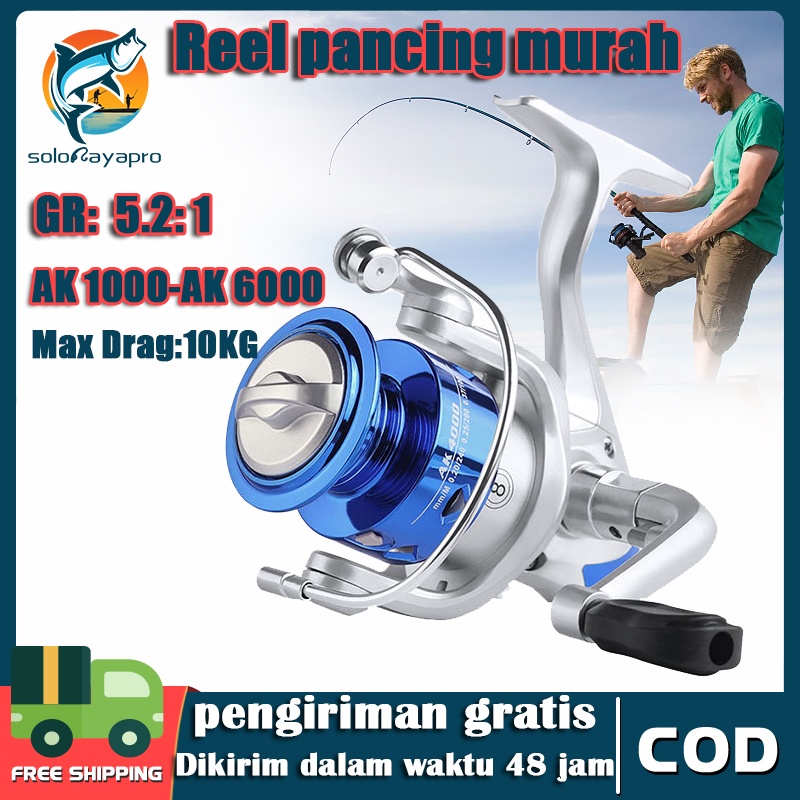 Jual Alat Gulungan Pancing QS1000-6000 Fishing Spinning Reel 5.2:1 ...