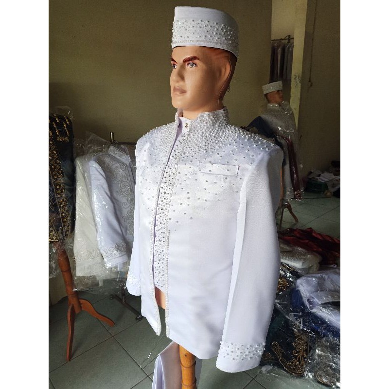 Jual Beskap Muslim model Asraf/ jas nikah/ jas akad /jas pengantin ...