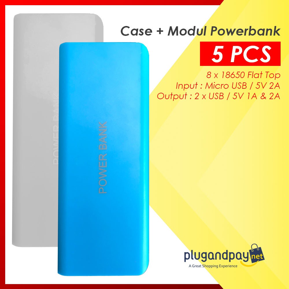Jual Casing Powerbank 5 Slot 18650 Modul Power Bank | Shopee Indonesia