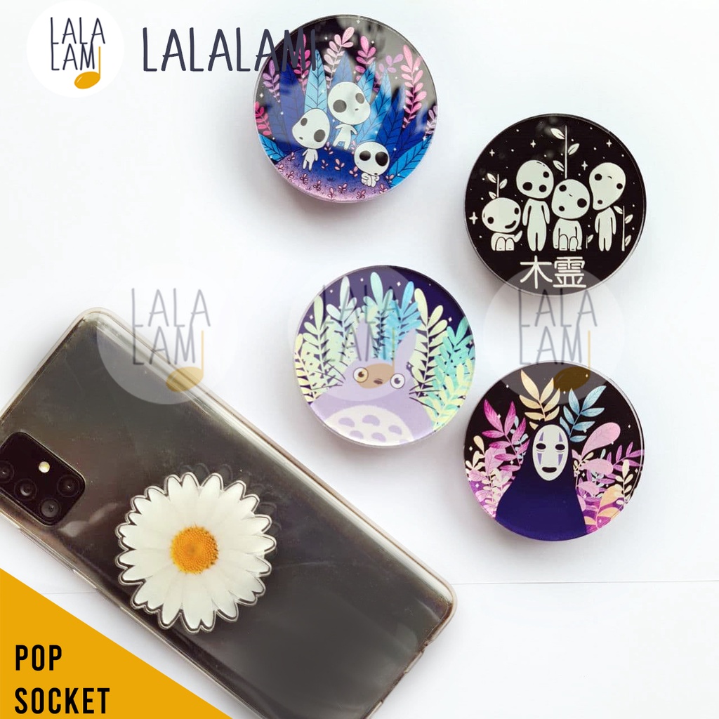 Jual POP SOCKET AKRILIK LUCU, POPOSOCKET HANDPHONE GHIBLI, TOTORO ...