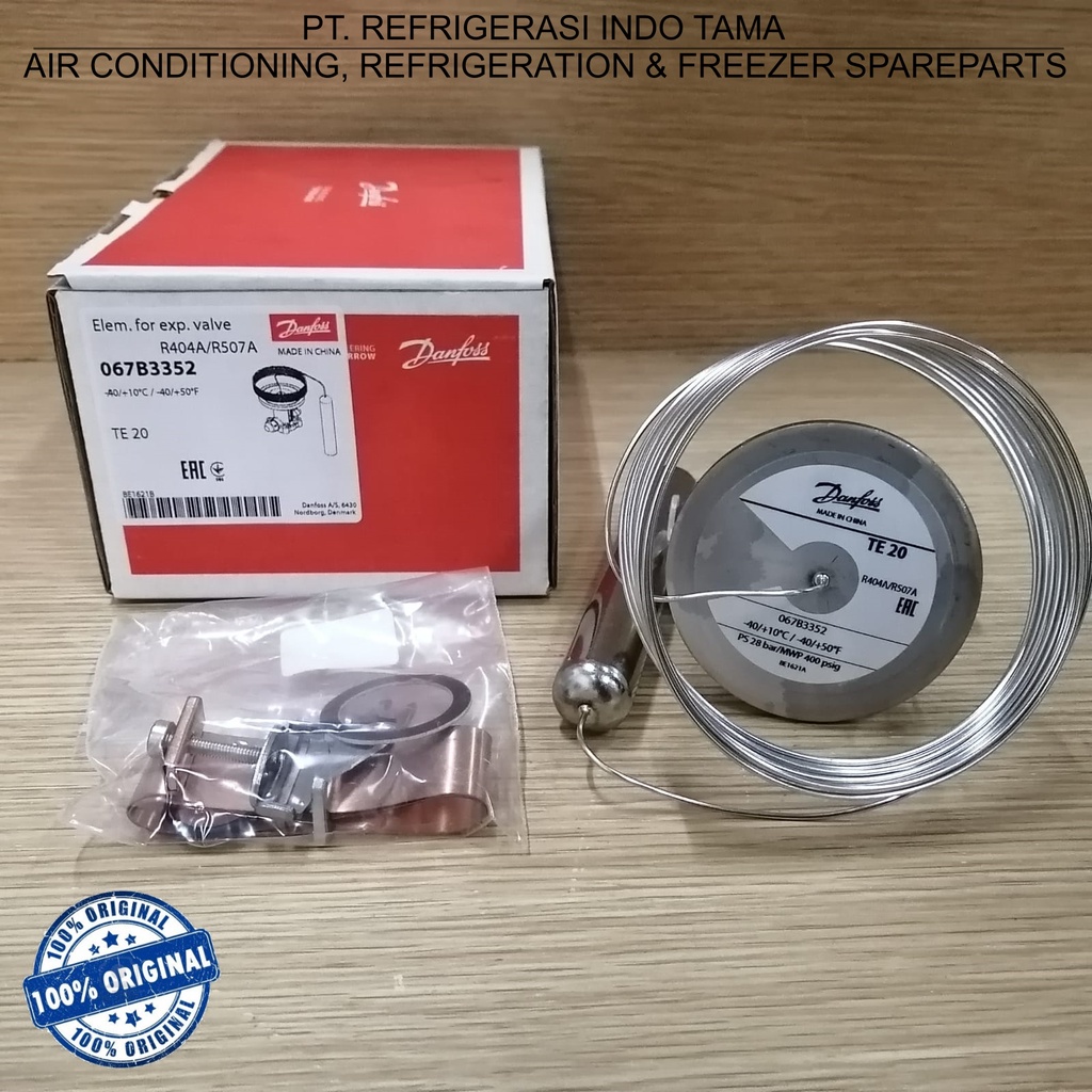 Jual R404A / R507A TES 20 / TE 20 - 067B3352 Expansion Valve DANFOSS ...