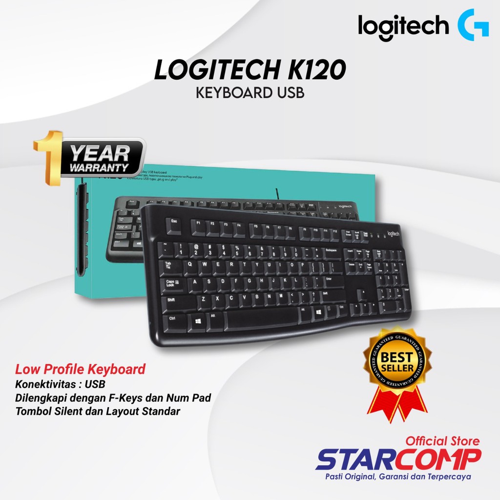 Jual Keyboard Logitech K120 Usb Original | Shopee Indonesia