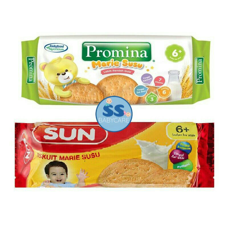 Jual Promina Marie Roll - SUN Marie Roll - Biskuit Marie Susu Roll 6m ...
