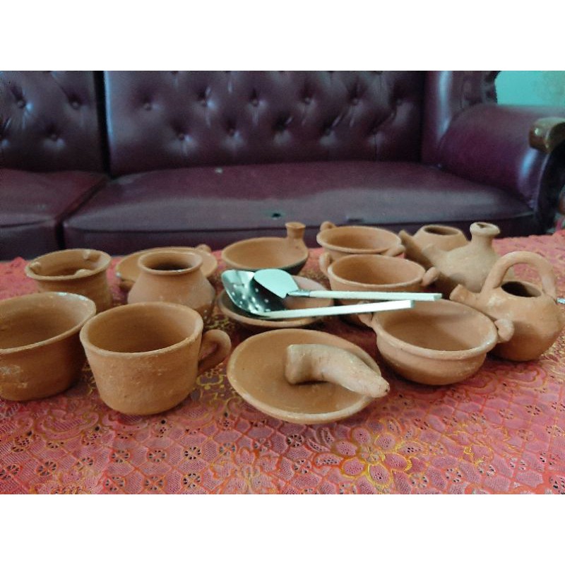 Jual Mainan Anak Tradisional/Gerabah/Pasaran/Alat Masak 17 Macam Murah ...