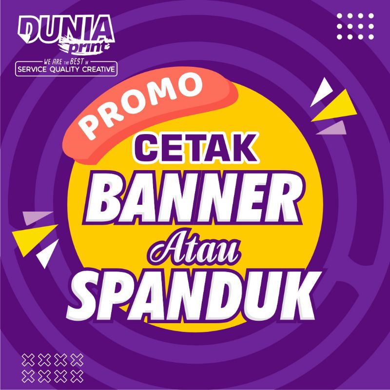 Jual (free mata ayam/slongsong)CETAK SPANDUK BANNER OUTDOOR 340gr DOFF ...