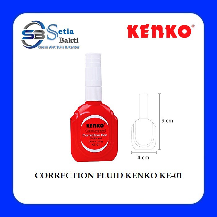 Jual KENKO Correction Fluid - Tip Ex Cair Kenko Botol KE 01 - 1 Pcs ...
