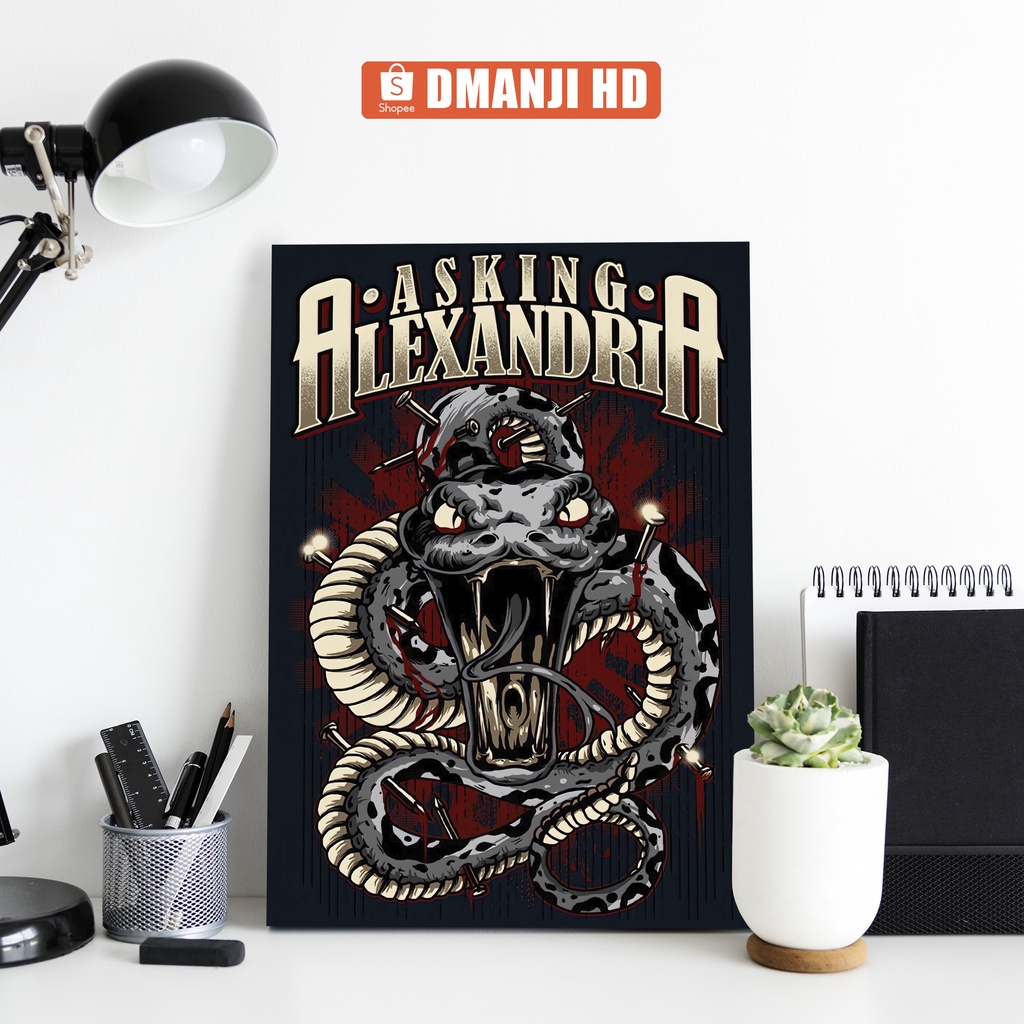 Jual DMANJI HD | Hiasan dinding Band Asking Alexandria | Poster bingkai ...