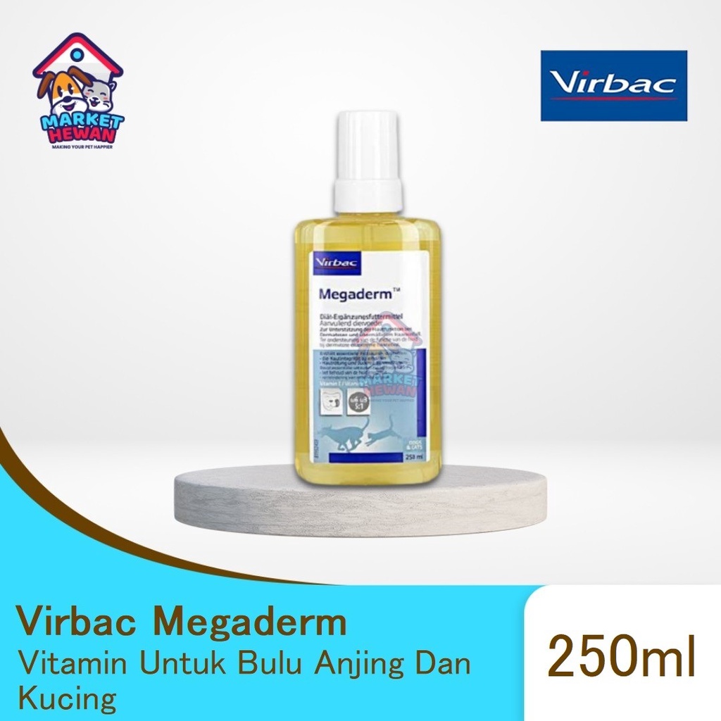 Jual Virbac Megaderm Vitamin Bulu untuk Anjing dan Kucing 250 ml ...