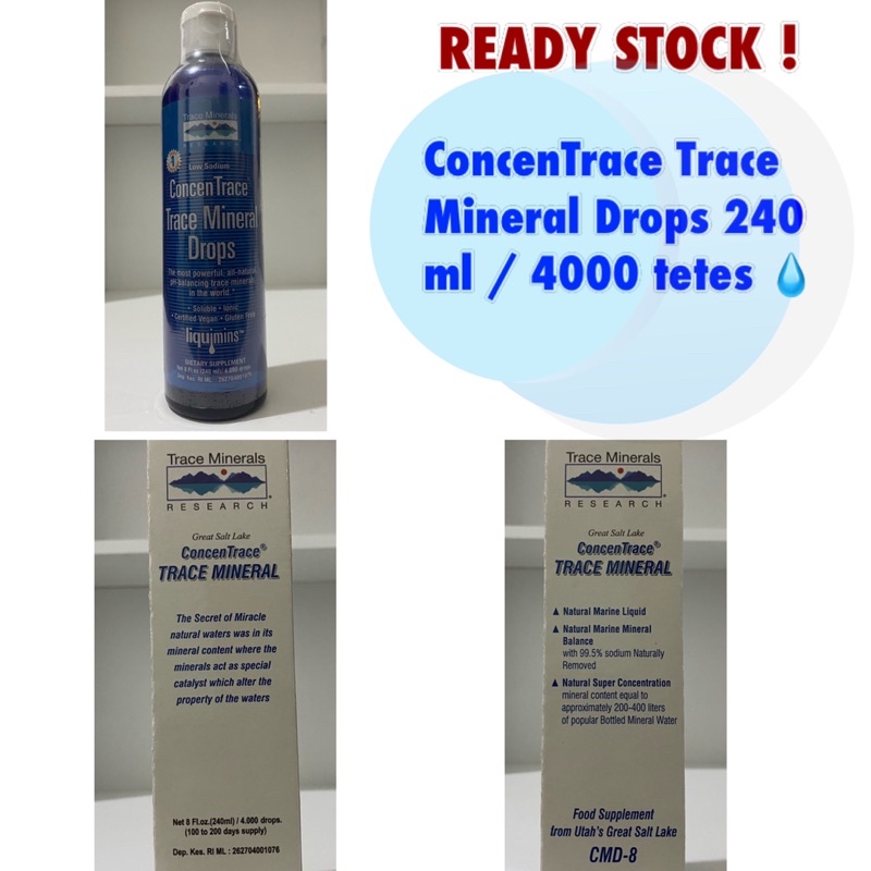 Jual CMD ConcenTrace Trace Mineral Drops - 8 oz 240 ml / 4000 Tetes ...