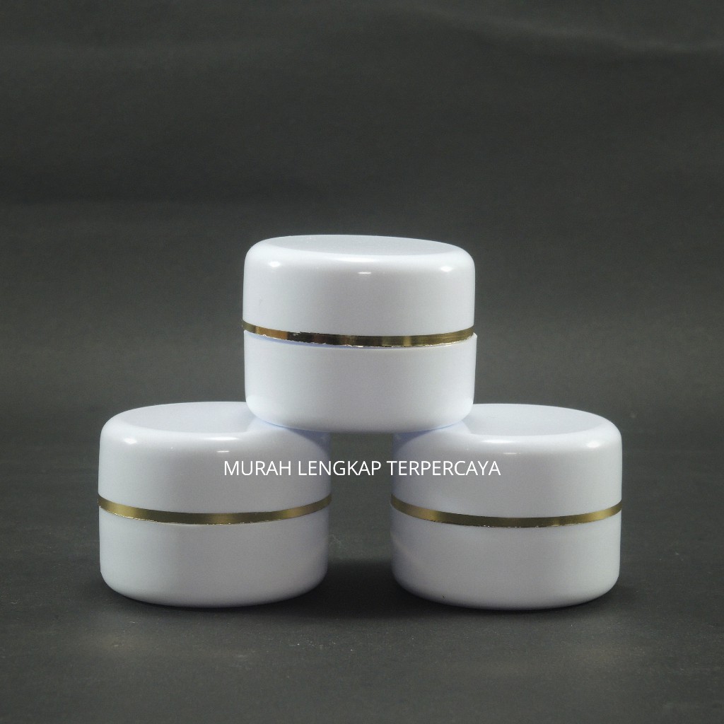 Jual POT CREAM PP 12,5 GRAM PUTIH POLOS LIS GOLD | Shopee Indonesia