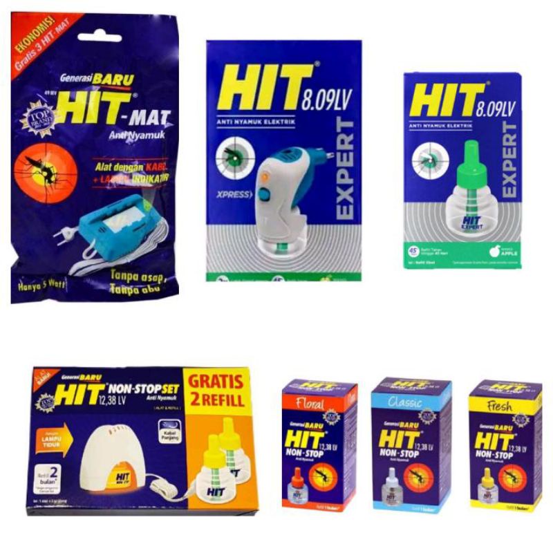 Jual Hit Non Stop Ekonomis Set - Alat / Refill 33ml / Expert / Mat Elektrik Obat Nyamuk | Shopee ...