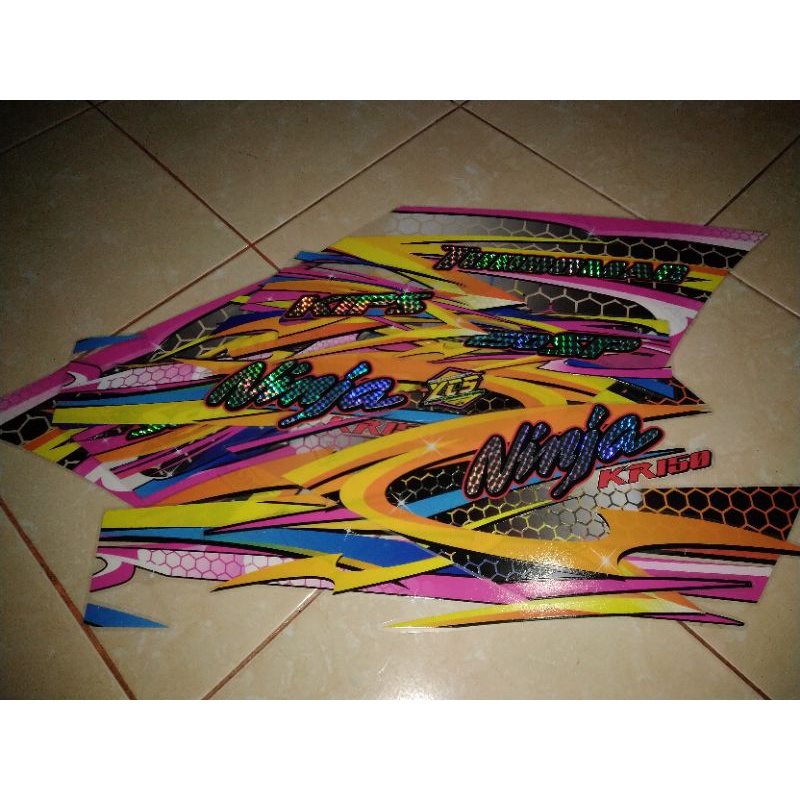 Jual STRIPING TRANSPARAN+HOLOGRAM NINJA SSR 150 GRAFIS KEREN | Shopee ...