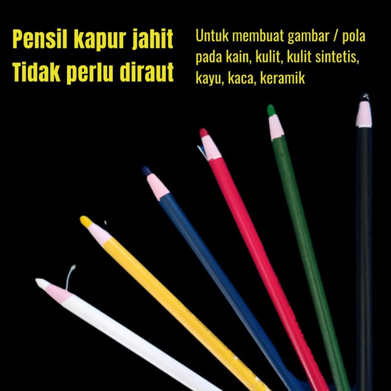 Jual Kapur jahit, kapur kain bentuk pensil warna | Shopee Indonesia