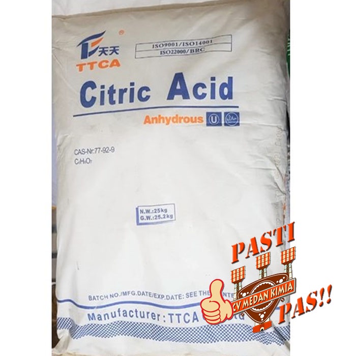 Jual Garam Asam Citrun Pure Original USP Pharma Grade Farmasi Asam ...